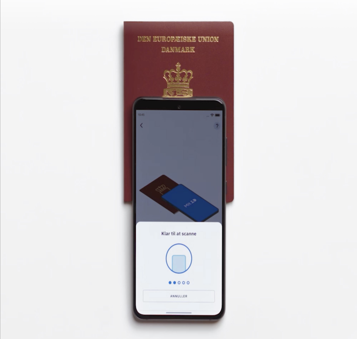 Get help with reading the chip or scanning the passport and face - MitID
